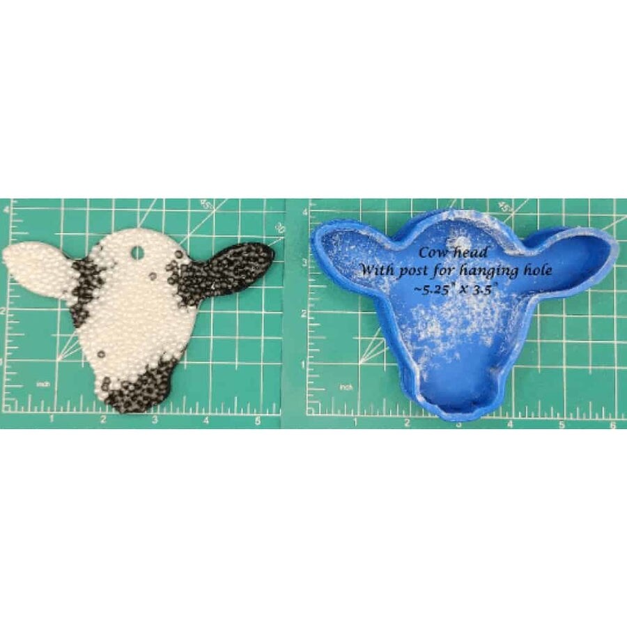 Cow Head with Hanging Hole silicone freshie mold | Michaels