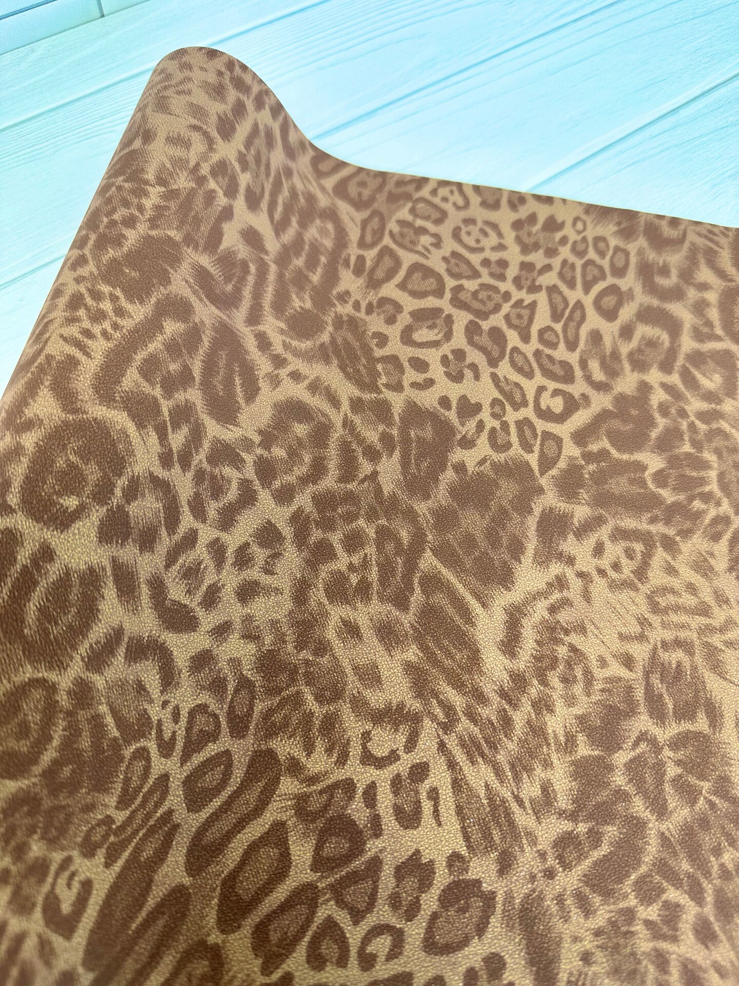Tan Leopard Soft Faux Suede Vinyl | Michaels