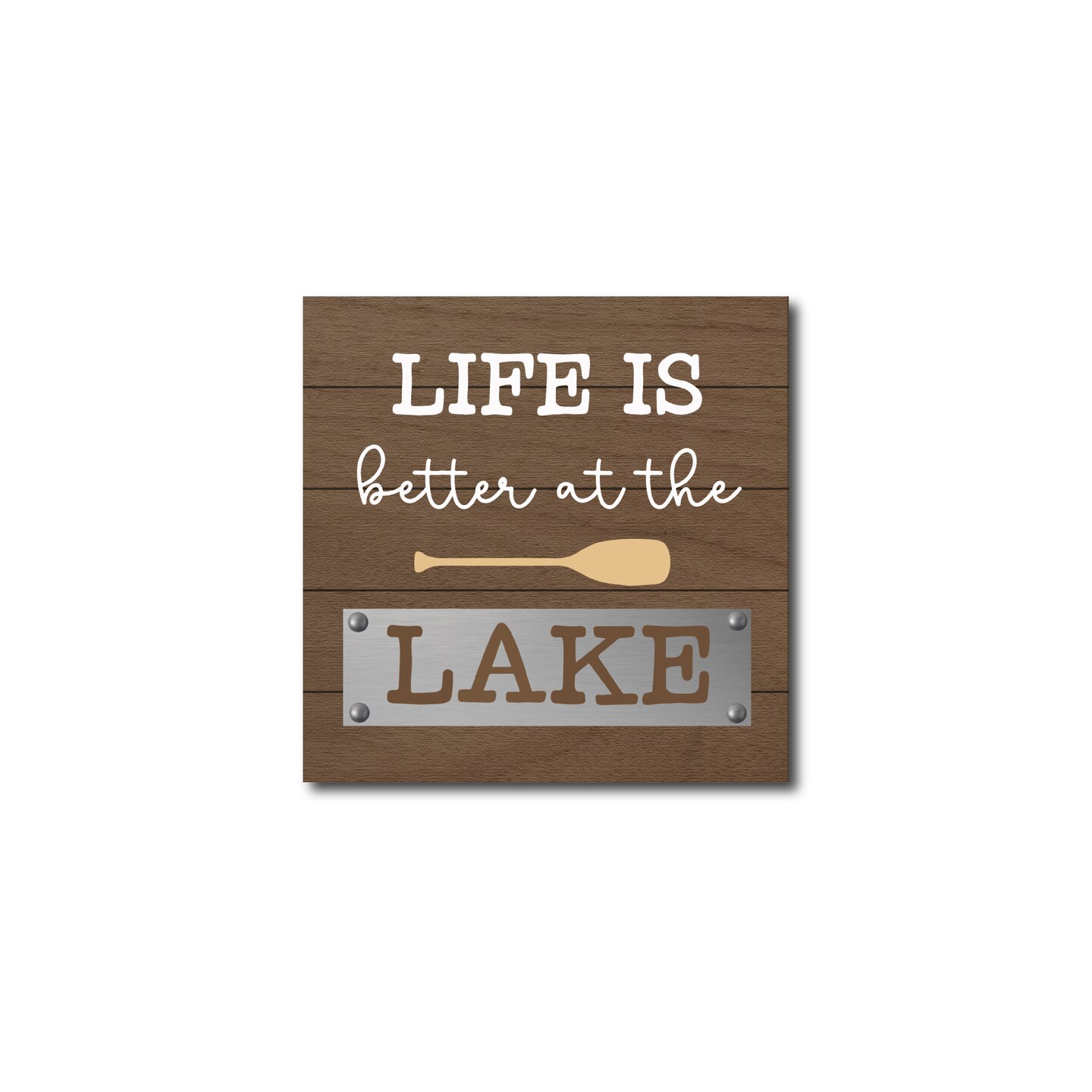 Lake Life Rustic 13x13 Wall Art | Michaels