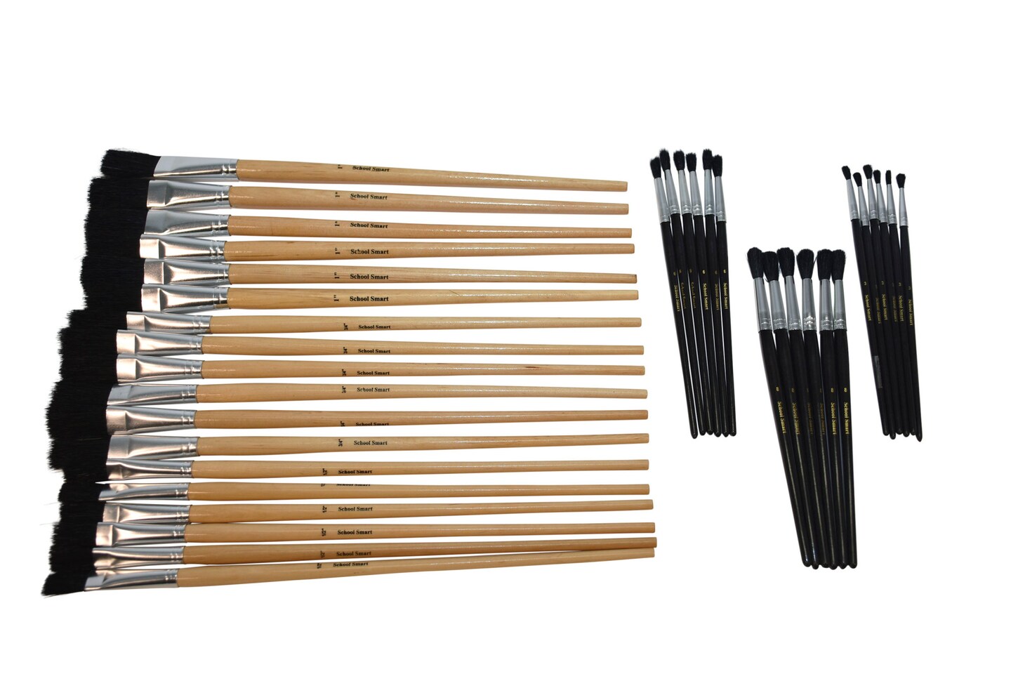 School Smart Intermediate Paint Brush Assortment, Set of 36 | Michaels