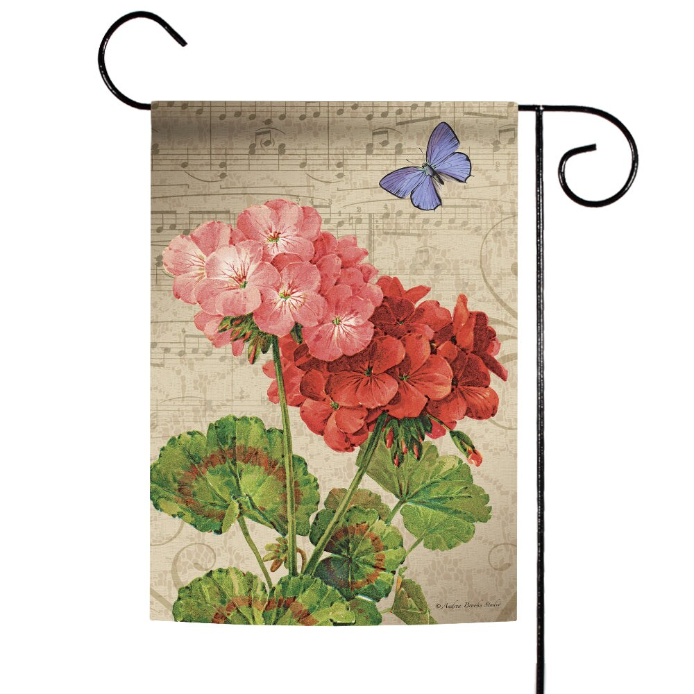 Geranium Arrangement Decorative Flower Flag | Michaels