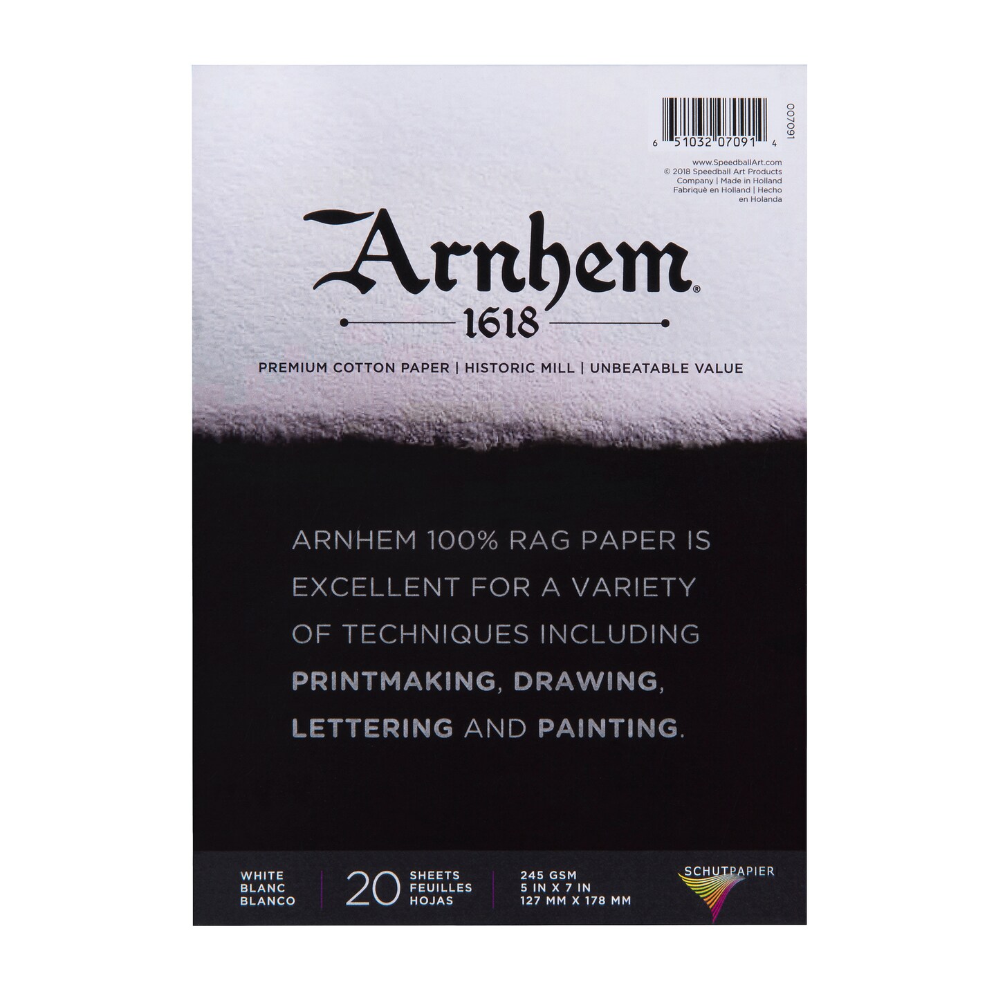 Speedball Arnhem 1618 Paper Pad, 5" X 7", 20 Sheets/Pad | Michaels