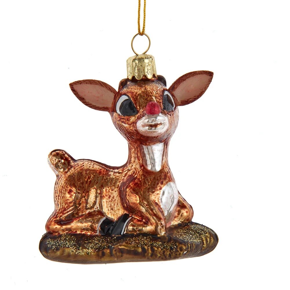 KSA Pack of 6 Brown and Gold Baby Rudolph Christmas Ornaments 4" | Michaels