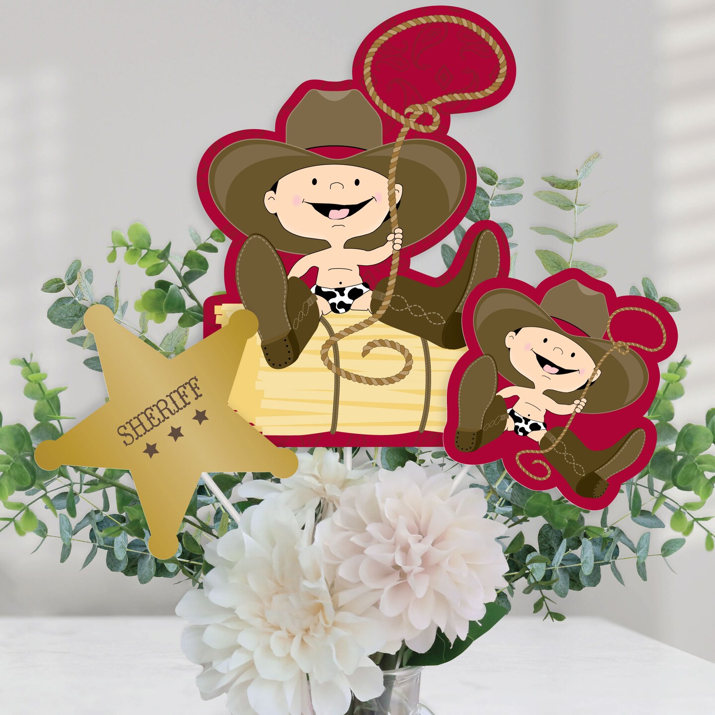 Big Dot of Happiness Little Cowboy - Western Baby Shower or Birthday ...