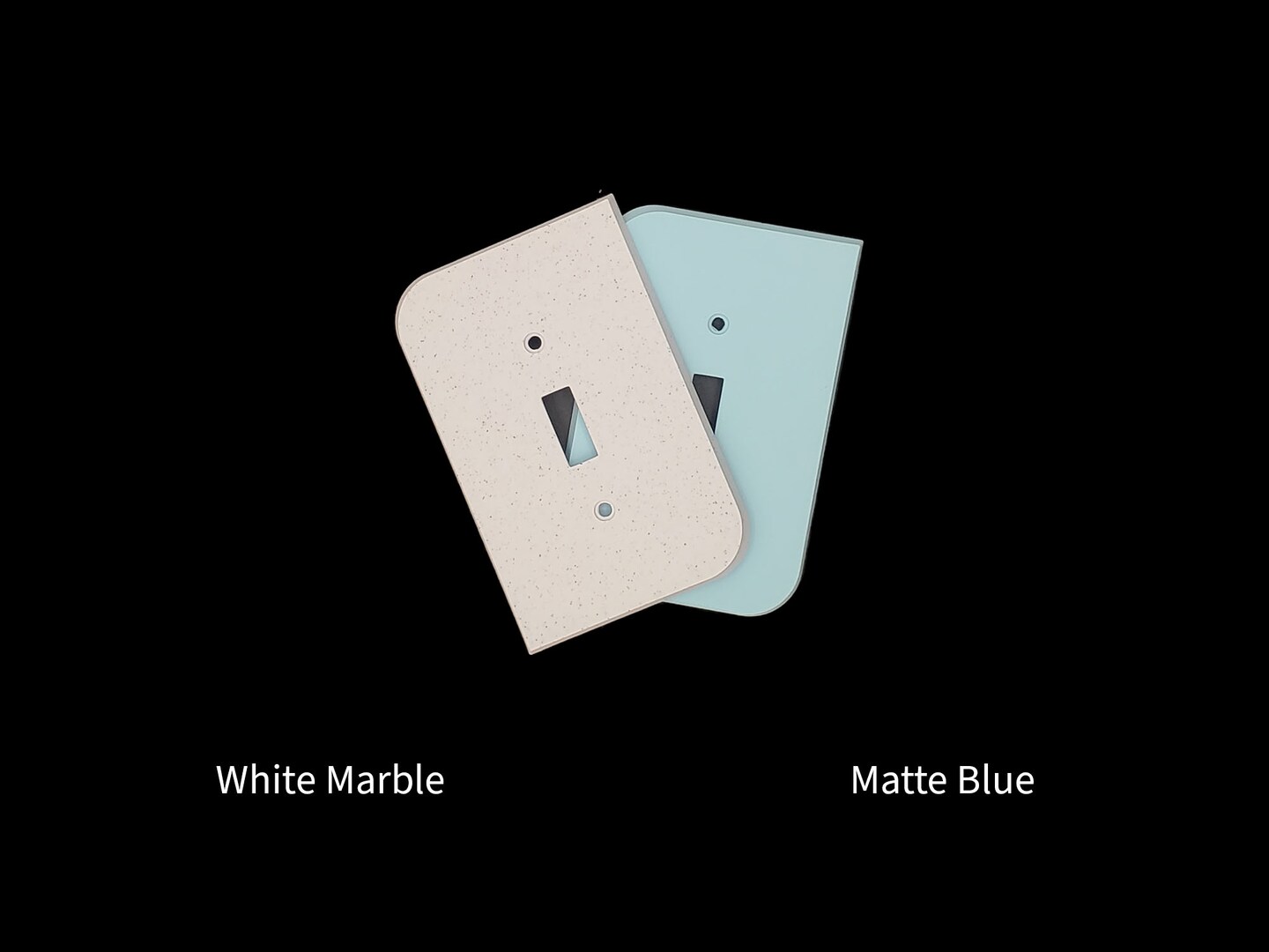 Minimalist Mid Century Modern Rounded Dual Toggle Switch Plate Cover ...