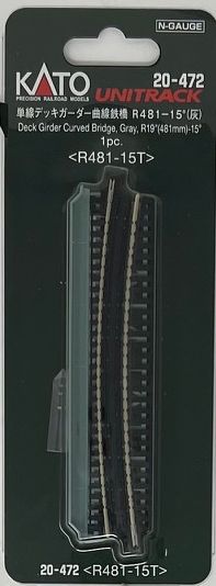 Kato N-Scale Kato USA, Inc. N 19" Curved Deck Girder Bridge Gray 15 ...