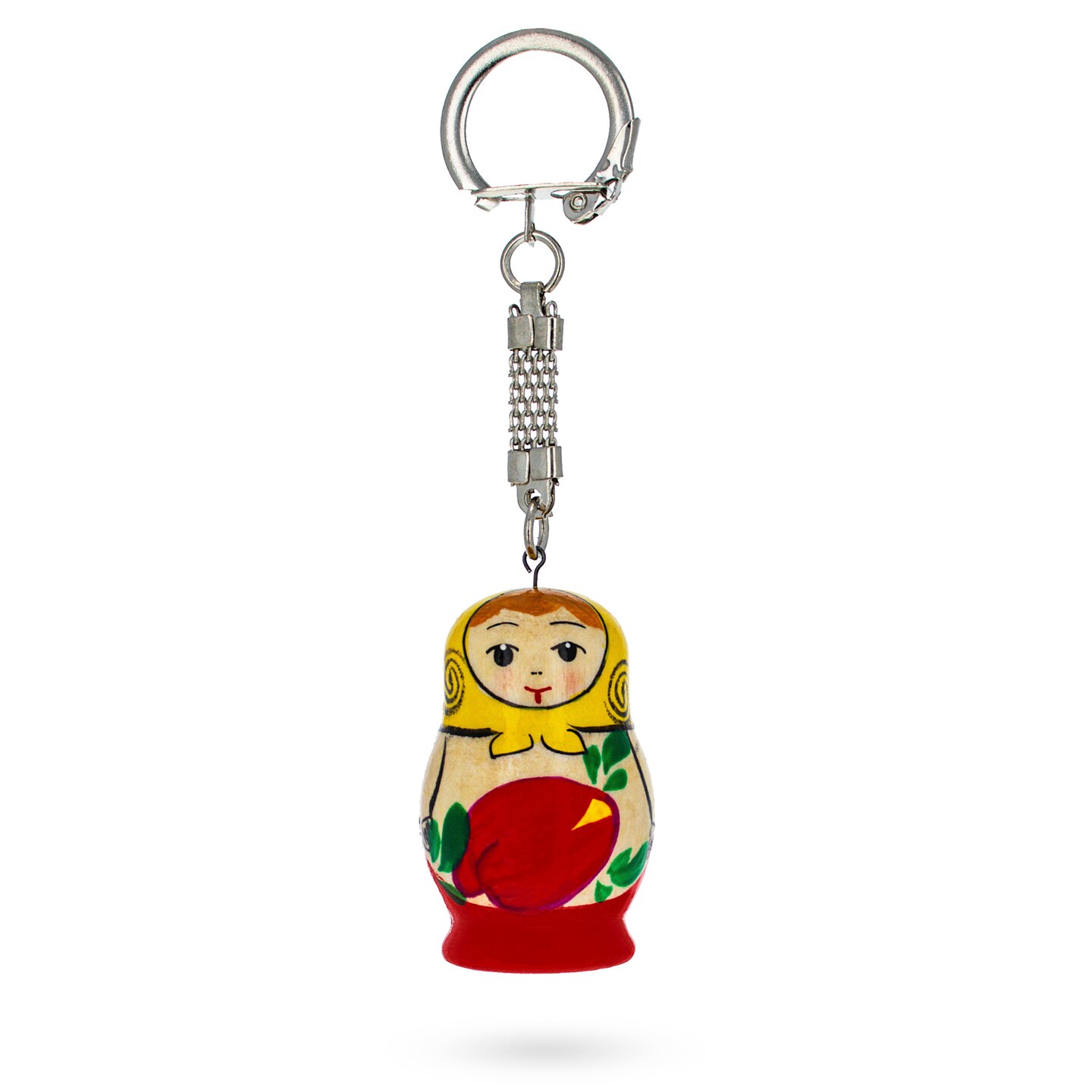 Floral Painting Matryoshka Wooden Key Chain | Michaels
