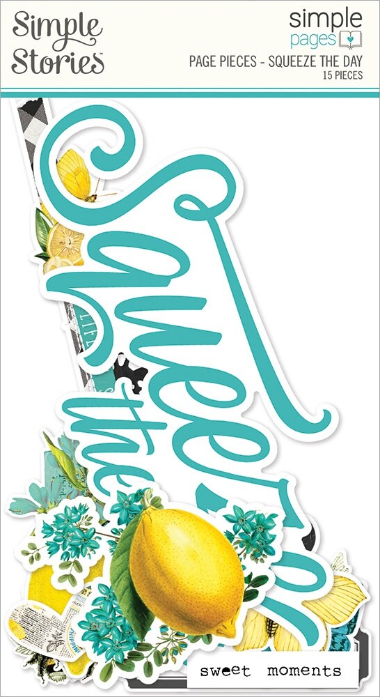 Simple Stories Simple Pages Page Pieces-Squeeze The Day, Lemon Twist ...