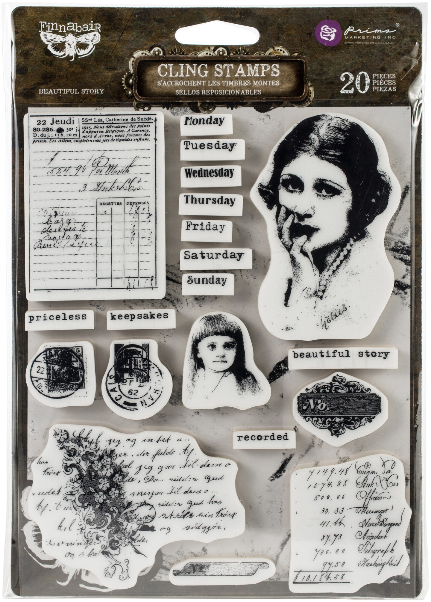 Finnabair Cling Stamps 6"X7.5"-Beautiful Story | Michaels