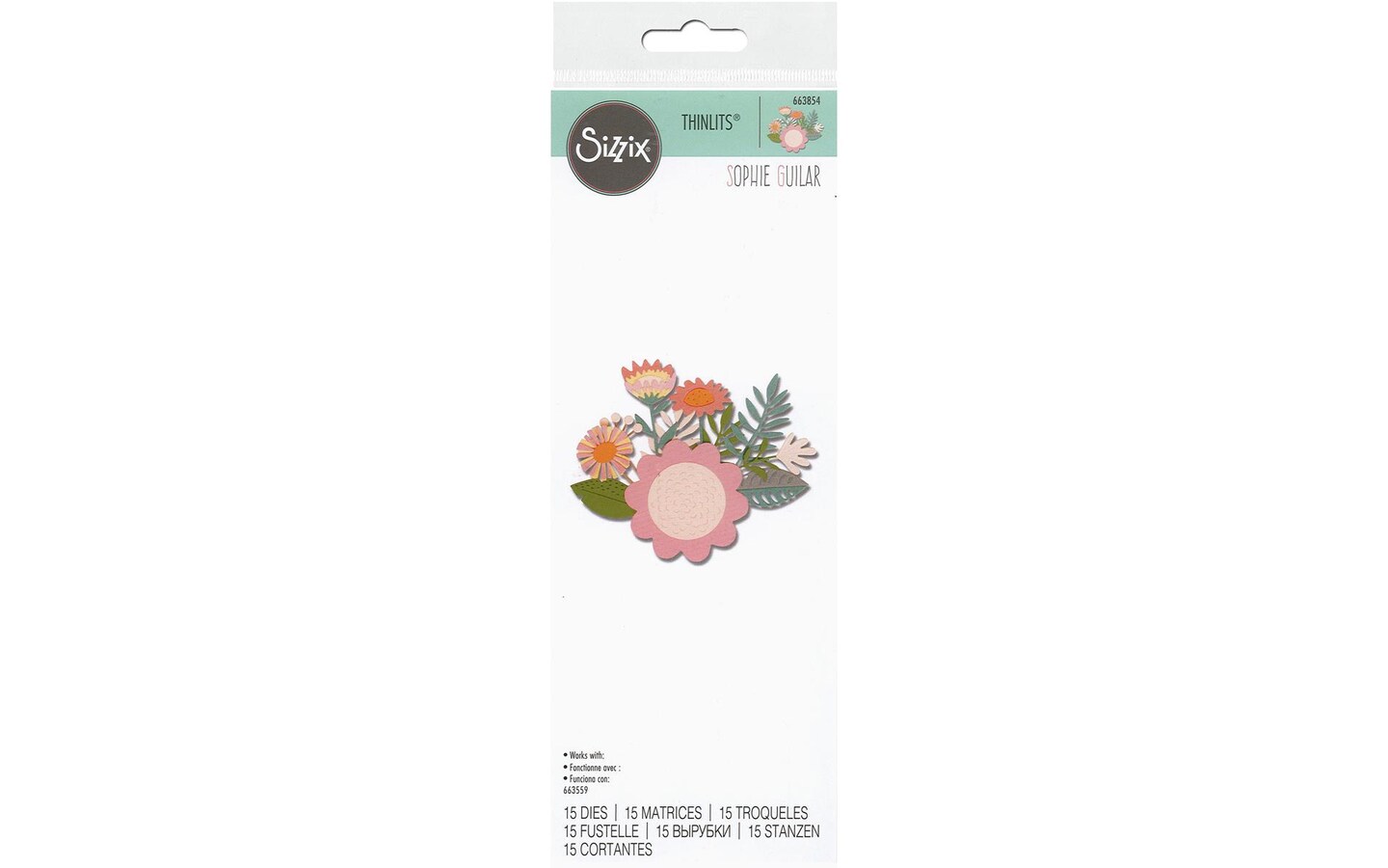 Sizzix Sguilar Thinlits Die Floral Tropics | Michaels
