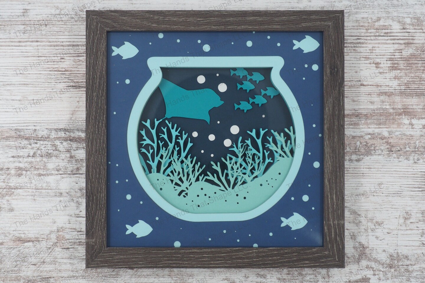 Aquarium Layered Paper Art Shadow Box | MakerPlace by Michaels