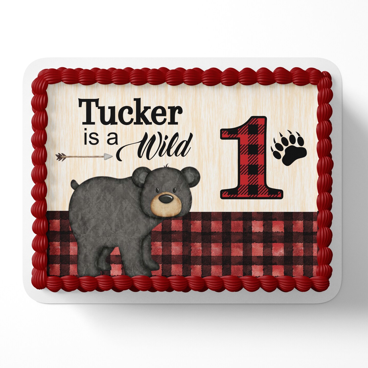Woodland 1ST Birthday Cake Topper Woodland Sheet Cake Topper ...