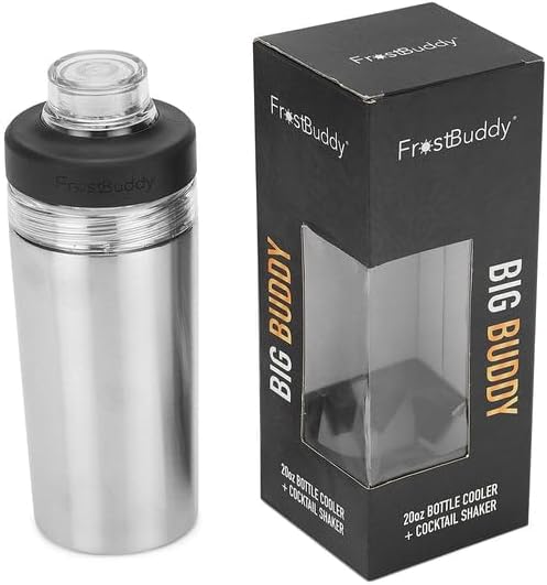 Makerflo Stainless Steel Big Buddy 20oz Bottle Cooler, Cocktail Shaker ...