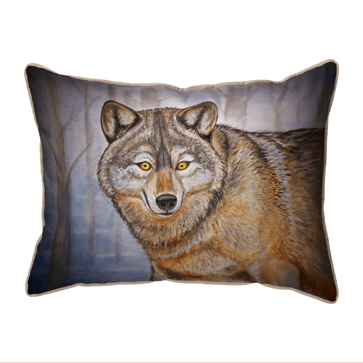 Betsy Drake Grey Wolf Large Indoor/Outdoor Pillow 16x20 | Michaels