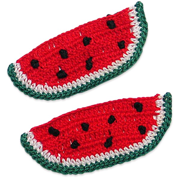Crochet Watermelon Slice Applique/Patch | Michaels