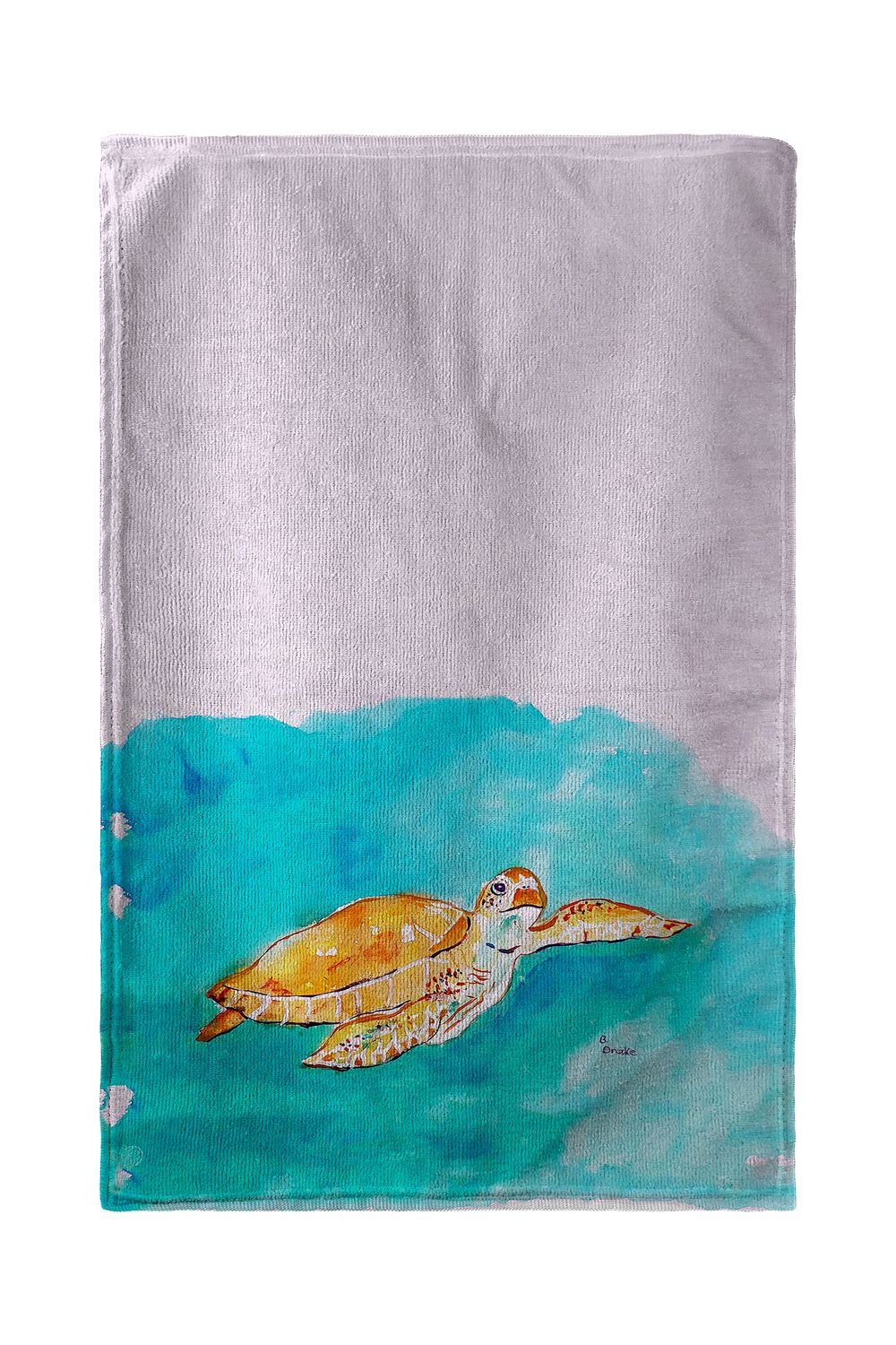 Betsy Drake Brown Sea Turtle Kitchen Towel | Michaels