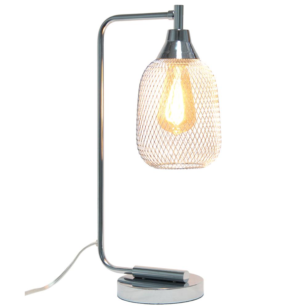 Elegant Designs Mesh Wire Desk Lamp, Chrome | Michaels
