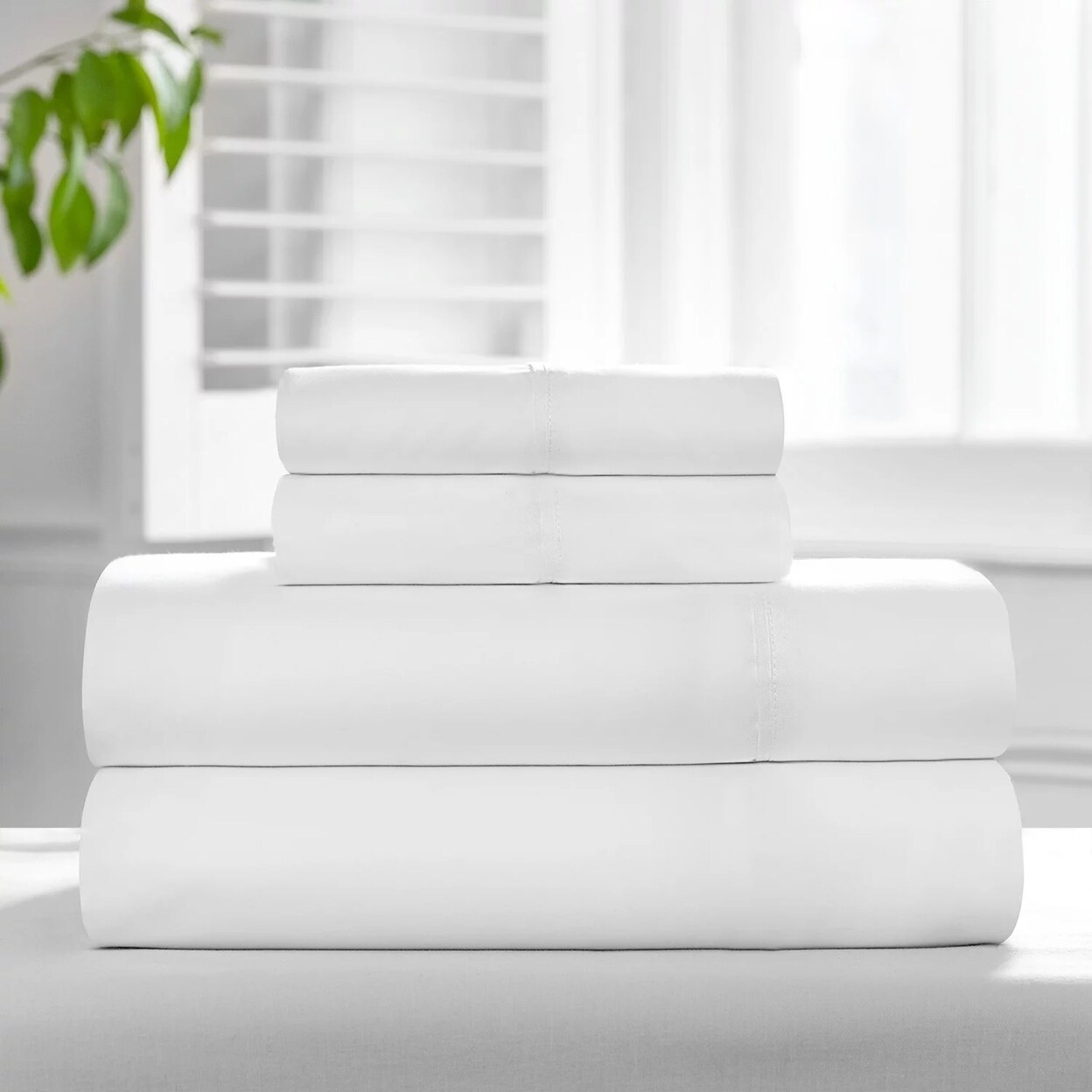 Member's Mark Members Mark 450 Thread Count Sheet Set Full (White ...