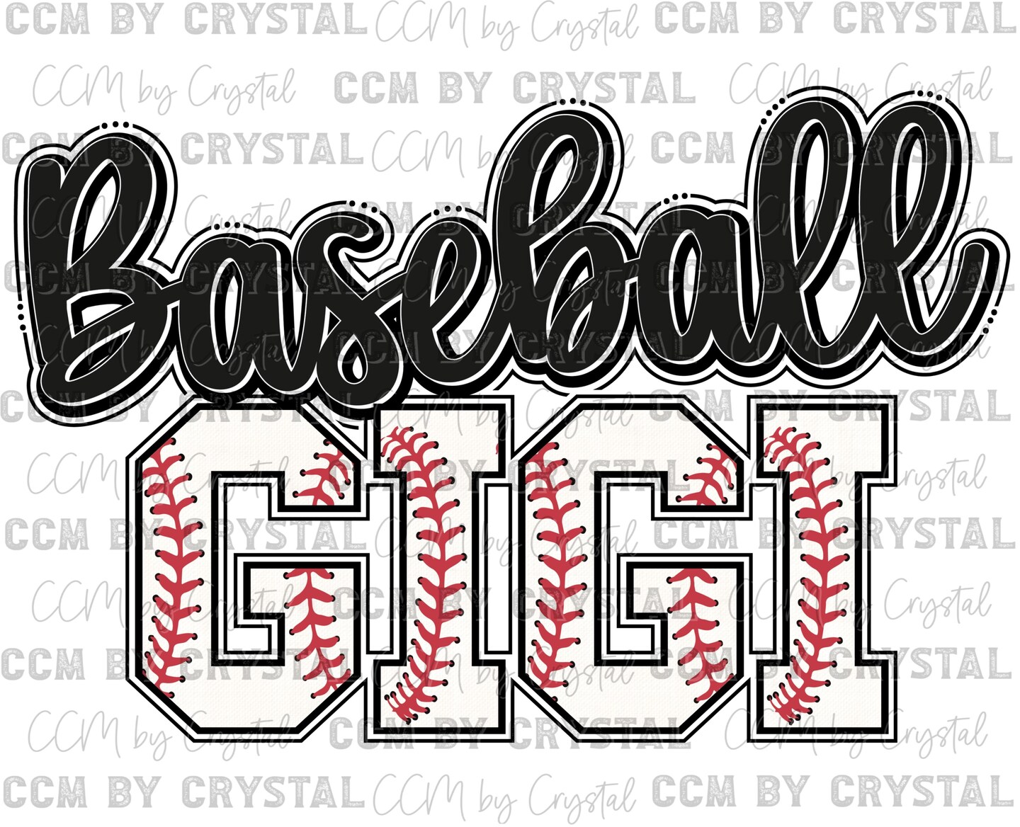 Baseball Gigi Ready to Press Transfer DTF Transfer Sublimation Transfer ...