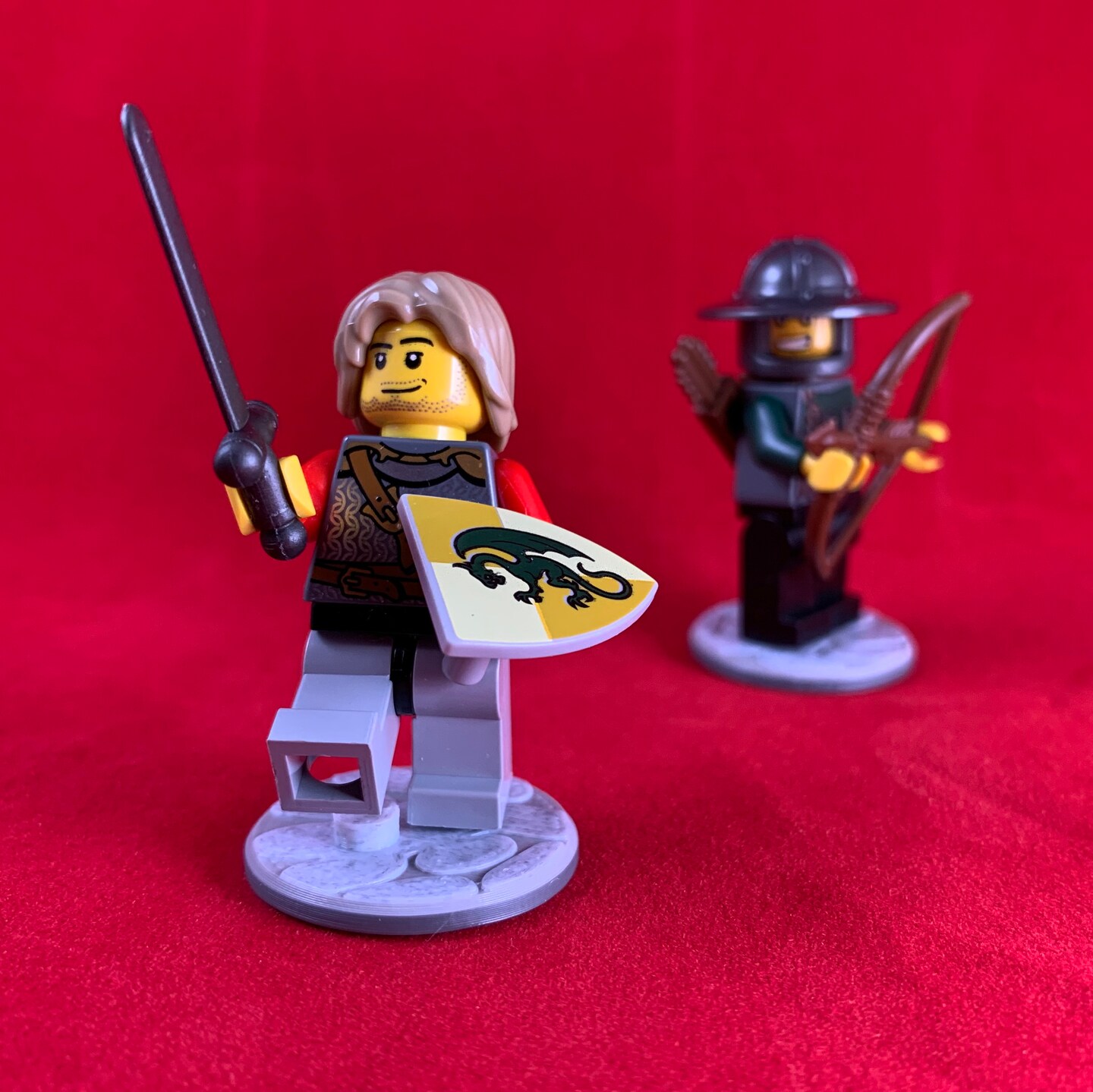 Brick figure compatible bases (Cobblestone, Translucent) | MakerPlace ...