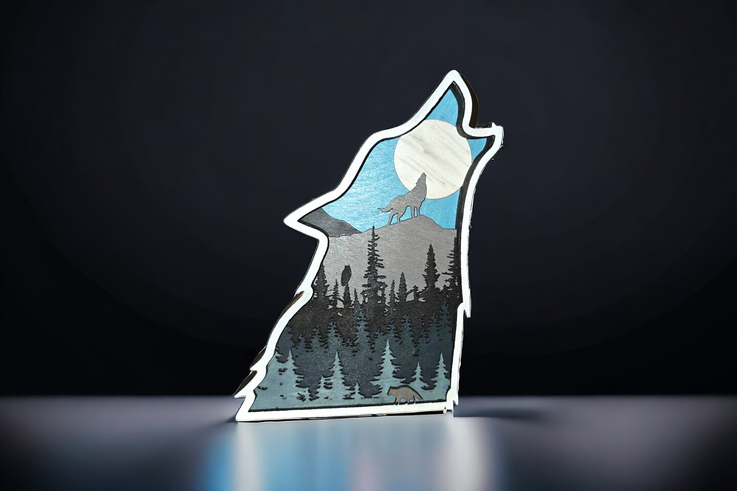 Multi-layer wooden Wolf Decor | MakerPlace by Michaels