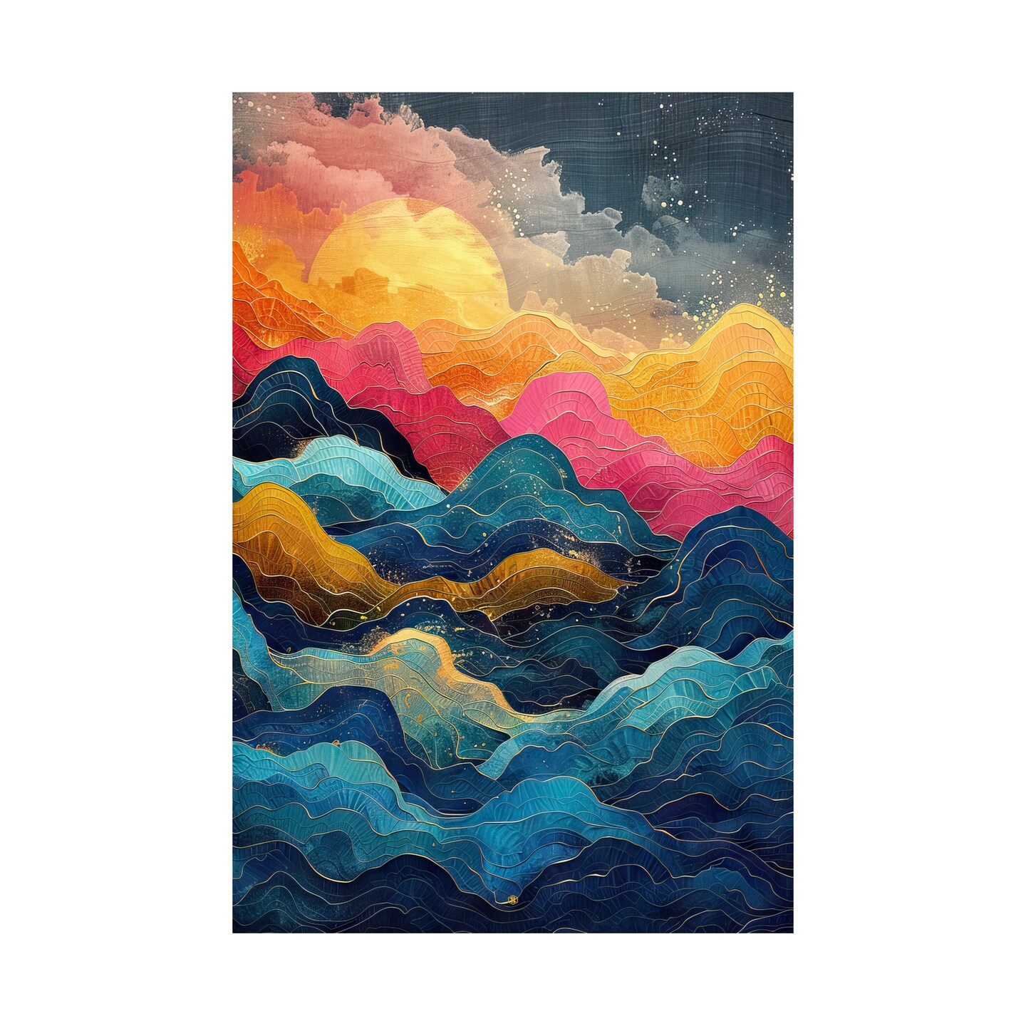 Modern Abstract Art, Office Poster, Home Decor | S32A4 | MakerPlace by ...