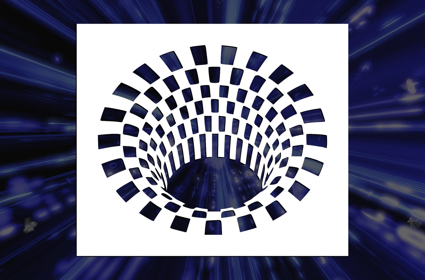 Optical Illusion Vortex Reusable Stencil (Many Sizes) | MakerPlace by ...