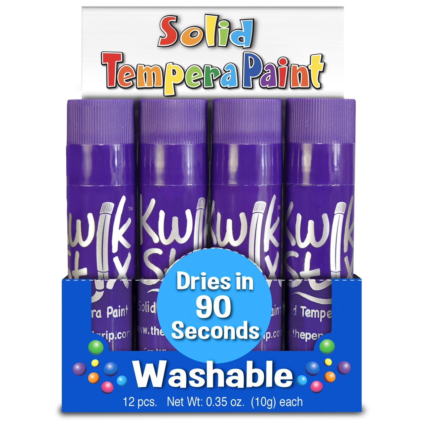 Kwik Stix Solid Tempera Paint Sticks 12/Pkg-Purple | Michaels