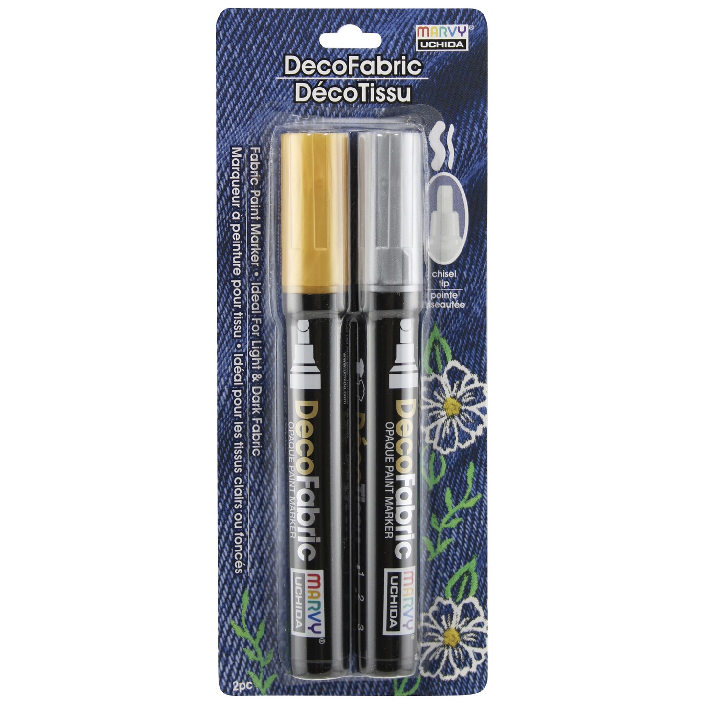 Uchida DecoFabric Opaque Paint Marker Chisel Tip 2/Pkg | Michaels