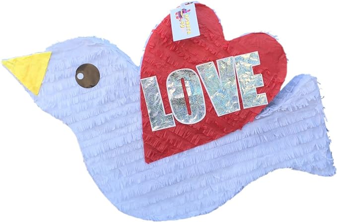 APINATA4U White Dove Red Wing Wedding Pinata LOVE | MakerPlace by Michaels