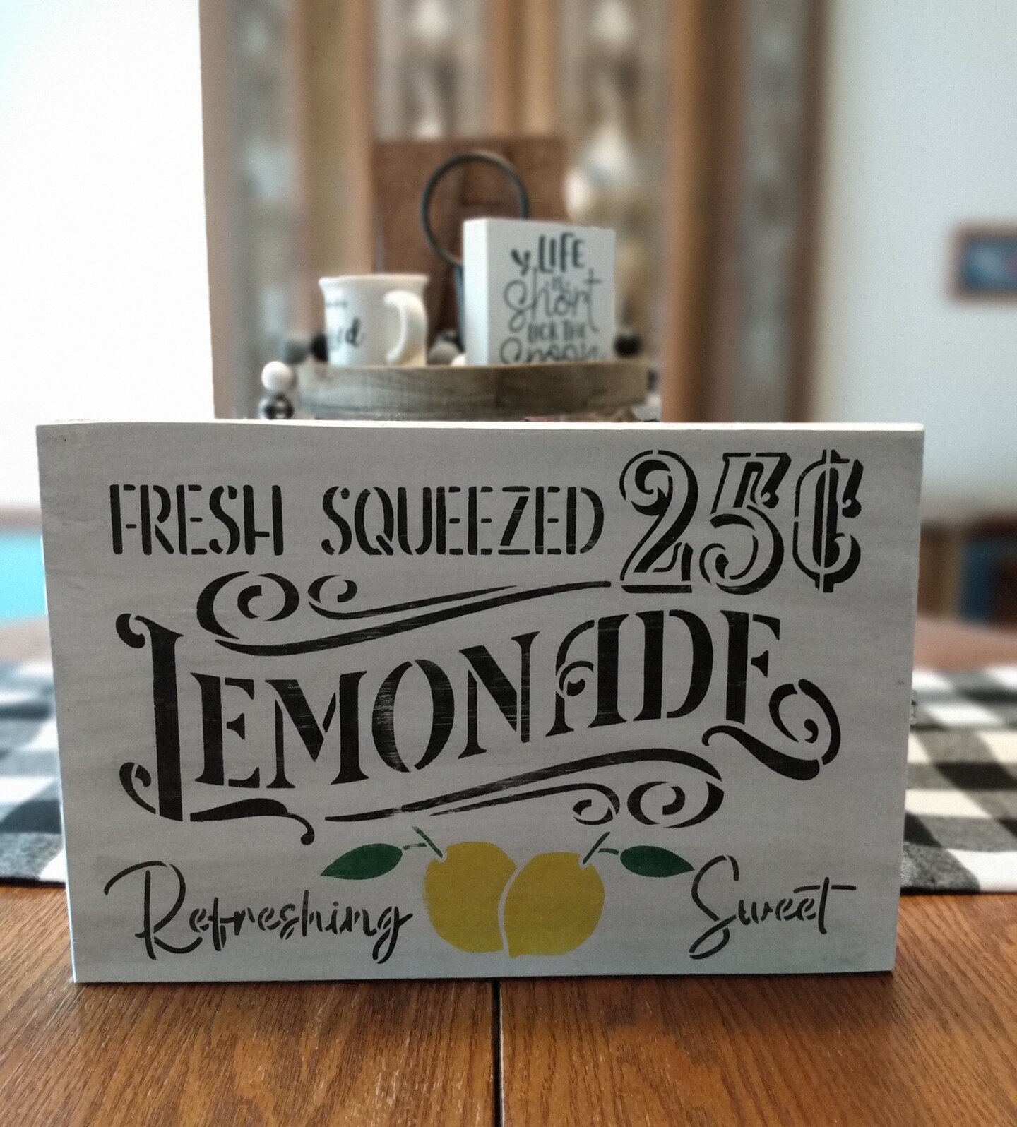 Farmhouse Kitchen Decor, Lemon Decor, Rustic Country Kitchen Wall Decor ...