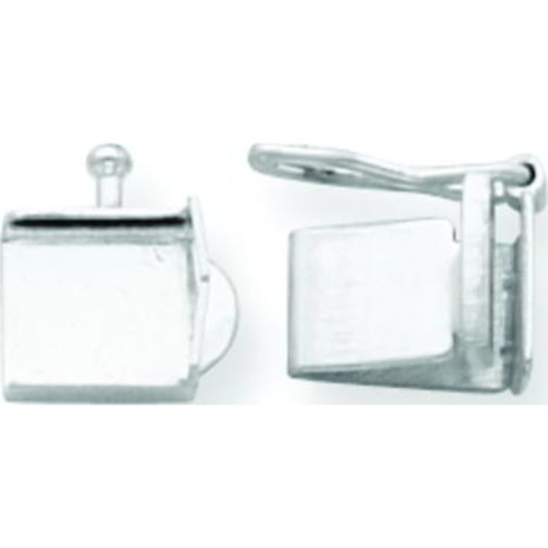 14K White Gold Push Button Box Clasp WG1855 | Michaels
