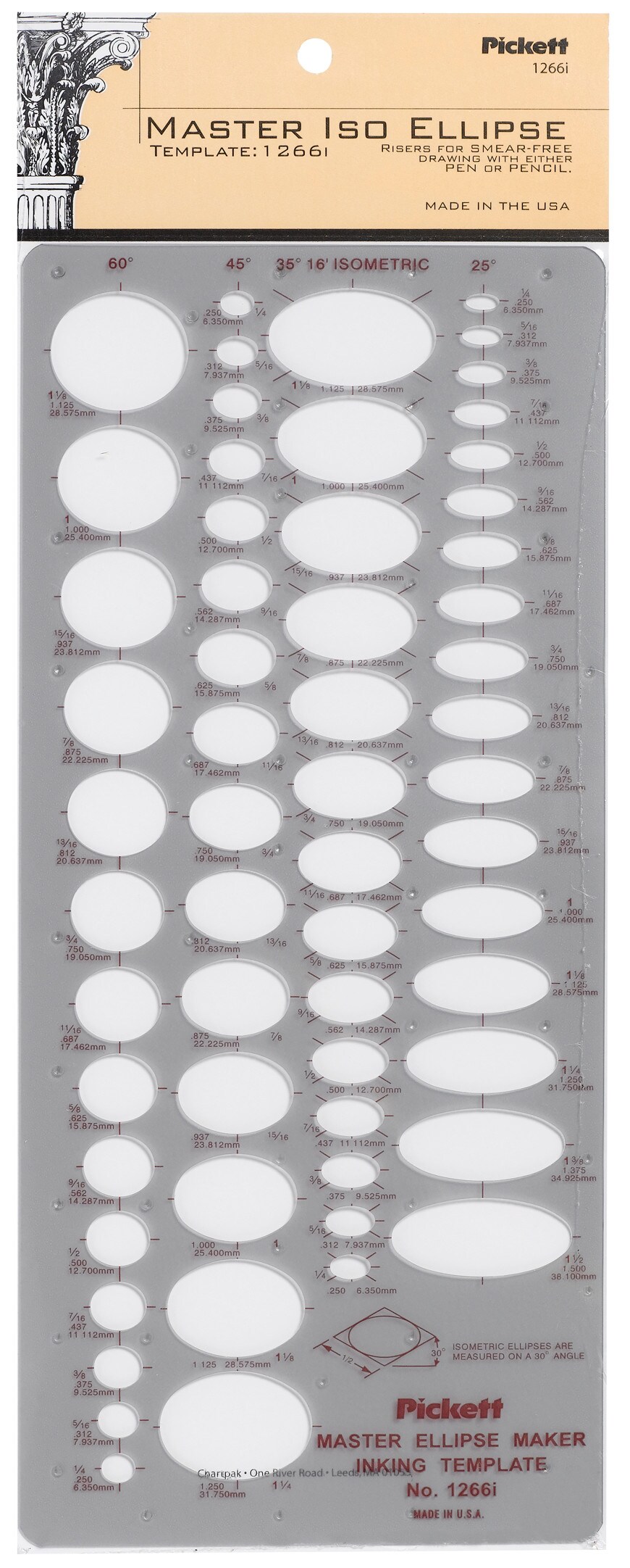 Pickett Isometric Ellipse Master Template | Michaels