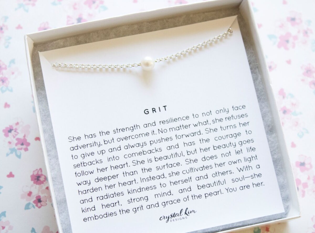 Sterling Silver Dainty Pearl Grit Necklace | MakerPlace by Michaels