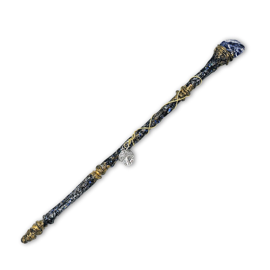 Genuine Lapis Lazuli Crystal Scepter Wand, Elemental, Magic Wand ...