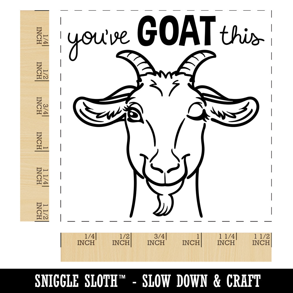 You've Goat Got This Motivational Quote Pun Self-Inking Rubber Stamp ...