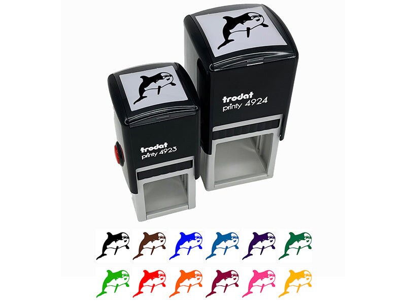 Curious Dolphin Self-Inking Rubber Stamp Ink Stamper | Michaels