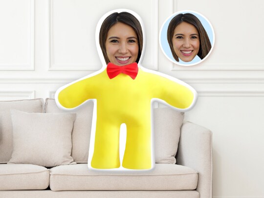 Custom Face Pillow With Funny Boyfriend Head - Personalized 3D Photo ...