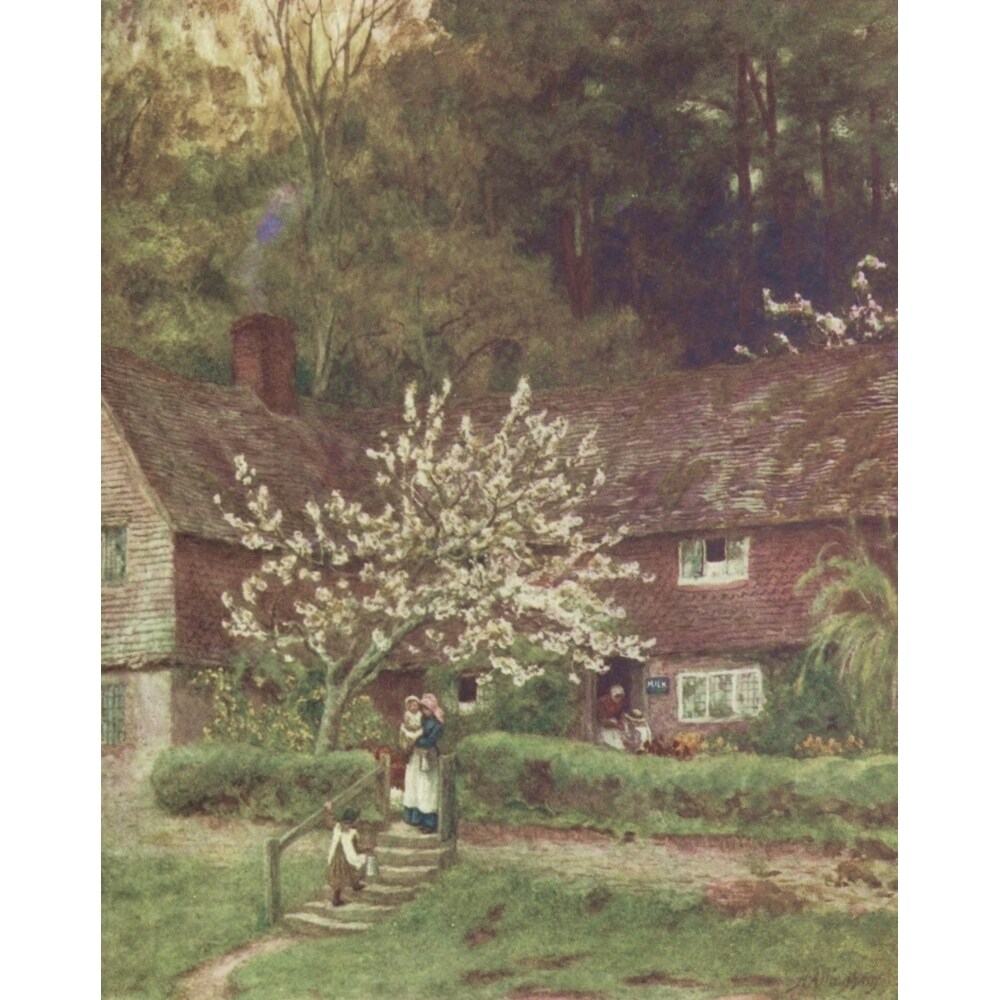 Happy England 1904 Cherry Tree Cottage Chiddingfold Poster Print By ...