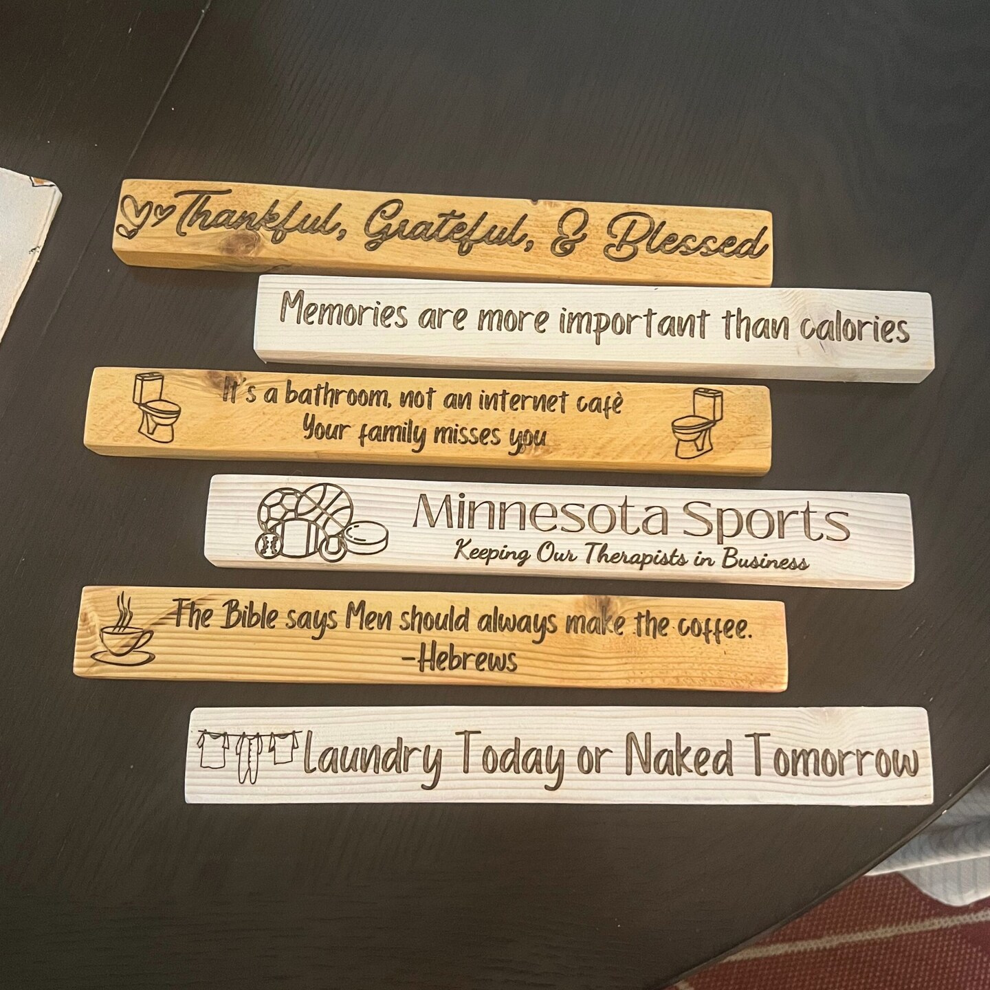 Engraved Quotes Wood Signs: Handmade and Fun Home Decor | MakerPlace by ...