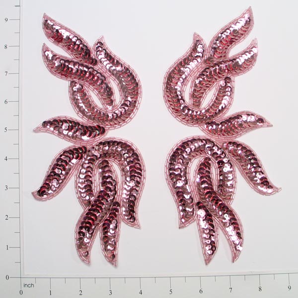 Tangled Leaf Sequin Applique/Patch 2 Pack 9 1/2" x 4" | Michaels