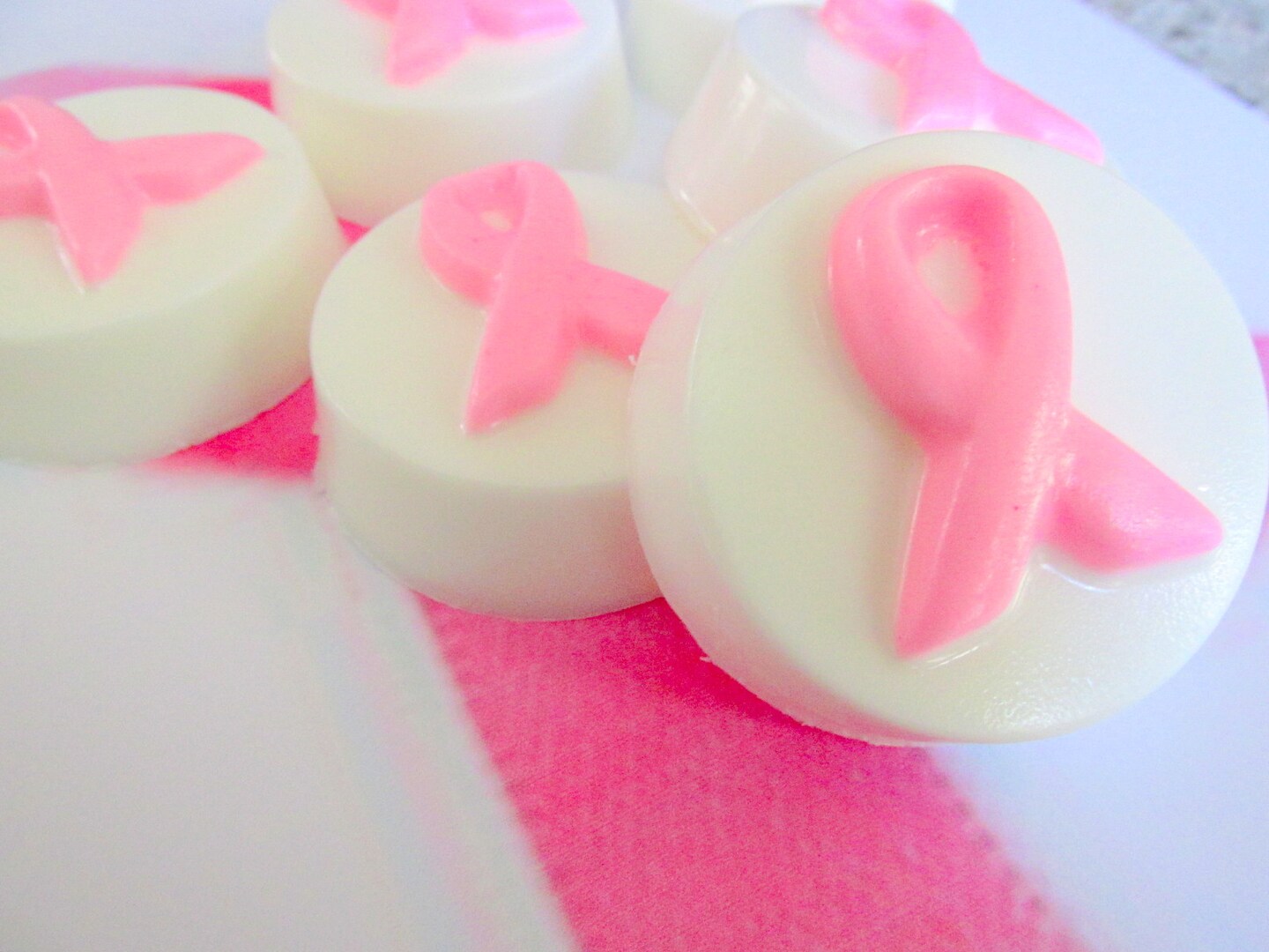 20 Breast cancer soap favors, awareness soap, pink ribbon soap favors ...