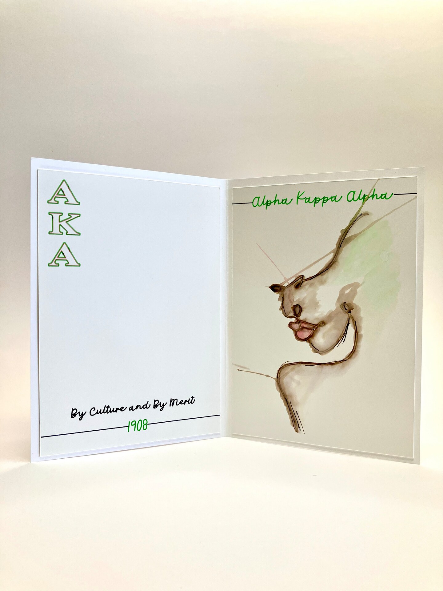 Alpha Kappa Alpha Greeting Card, Black Art, Black History Month ...