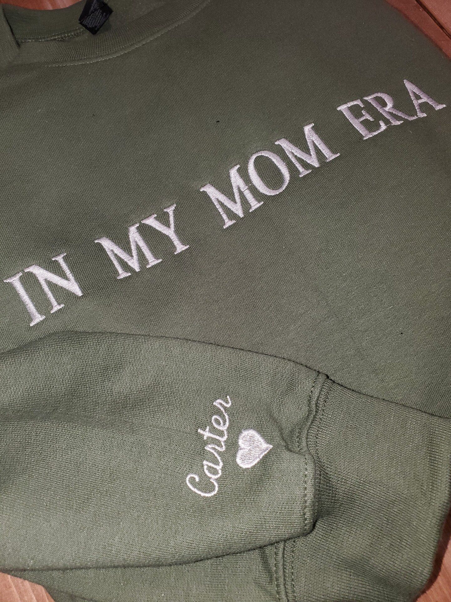 In my mom era shirt, Embroidered Mom Era Shirt, mama tshirt, name mom ...