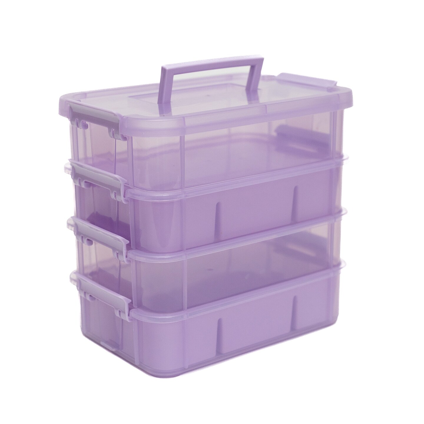 Everything Mary Purple Four Tray Plastic Organizer | Michaels