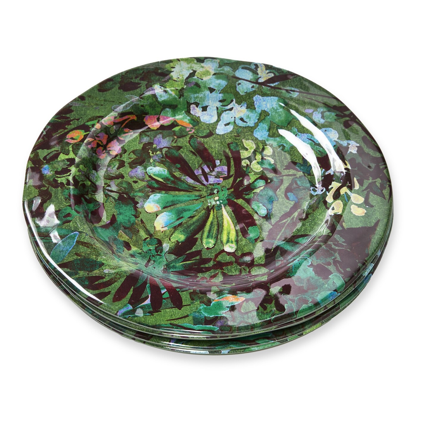 Botanica Green Floral Melamine Dinnerware and Serving Pieces | Michaels