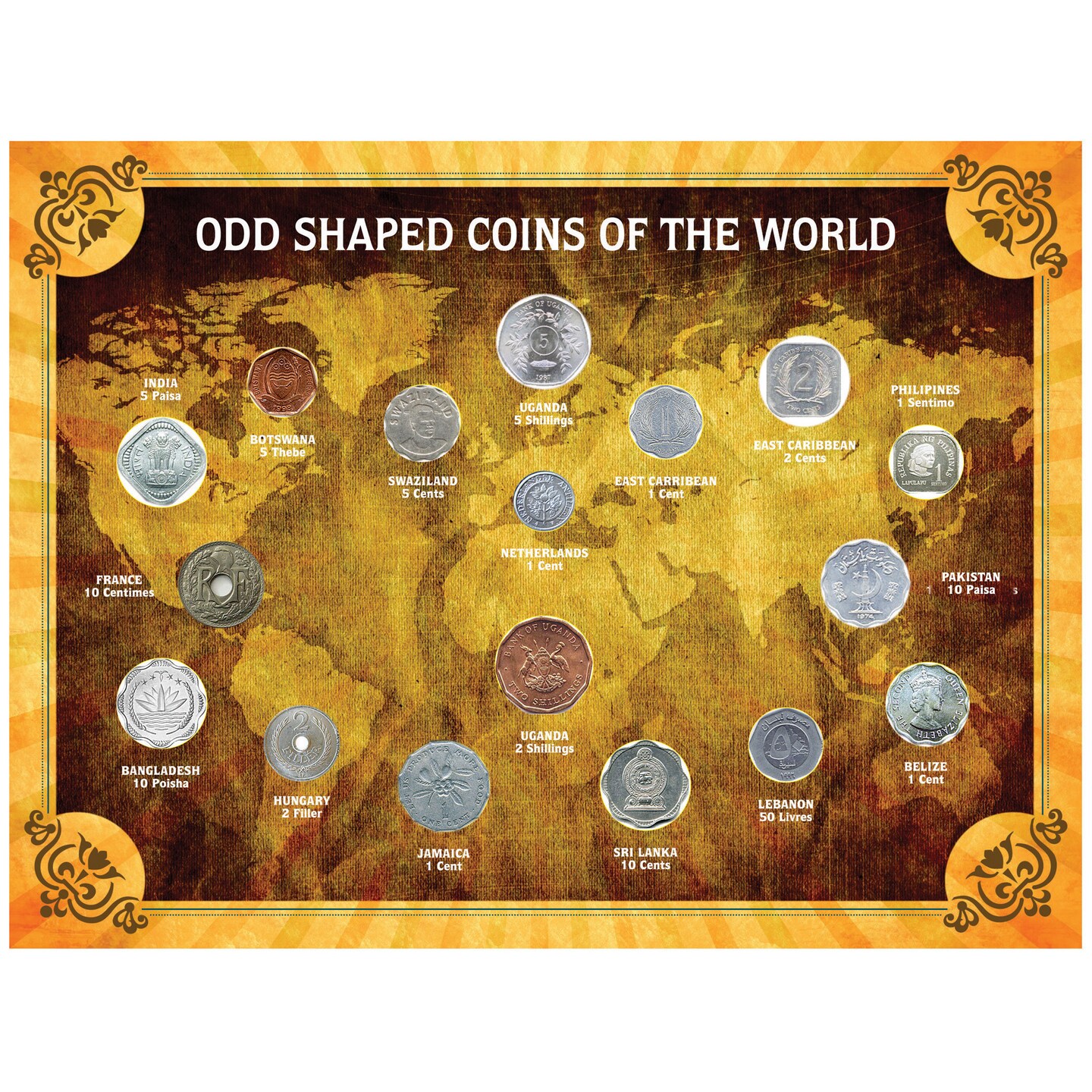 Odd Shaped Coins of the World | Michaels