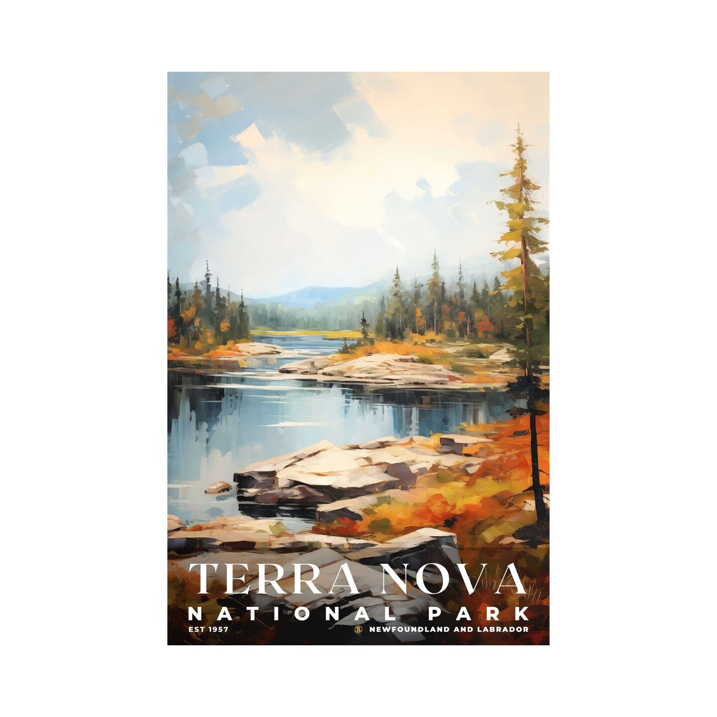 Terra Nova National Park Poster, Travel Print, Office Poster, Home ...