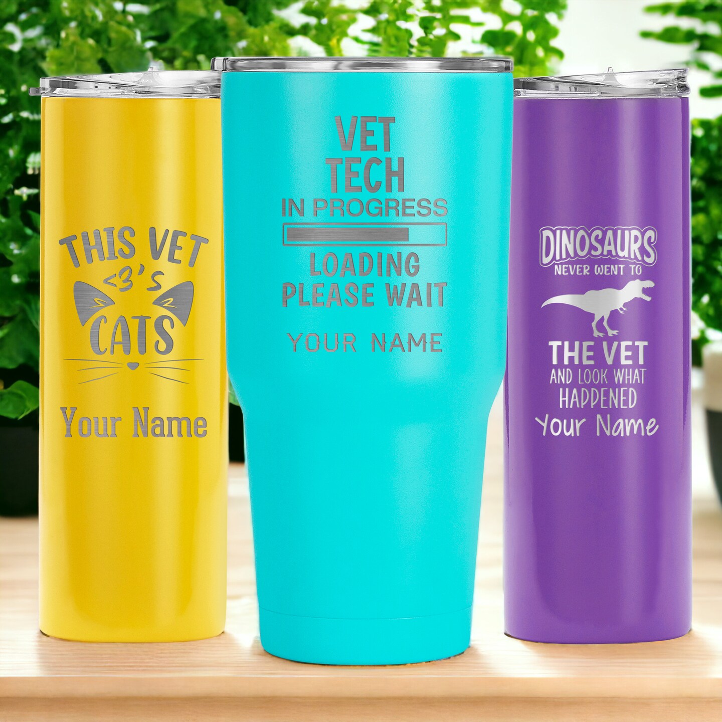 Funny Veterinarian Tumbler, Laser Engraved Vet Travel Mug, Double ...