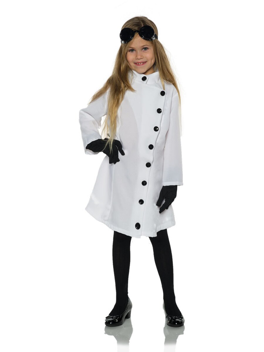 Maniacal Mad Scientist Bio Monster Creator Girls Costume, Size: L ...